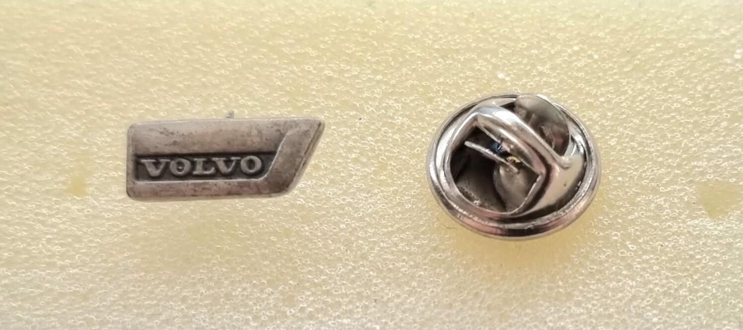 Volvo Pin Logo Lettering Silver - Dimensions 12x5mm | eBay