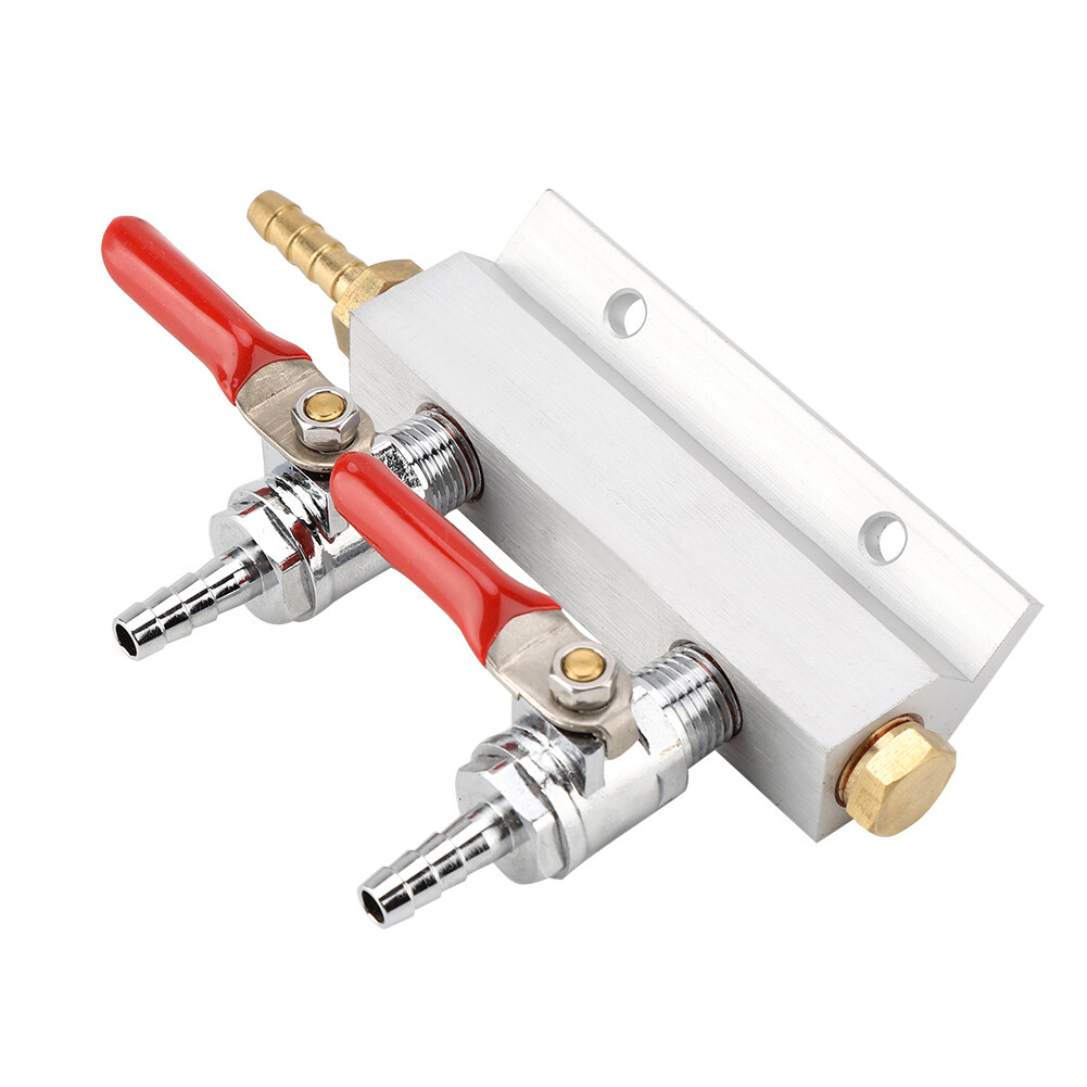 2/4 Way CO2 Gas Manifold Splitter Distributor Draft Beer with Check ...