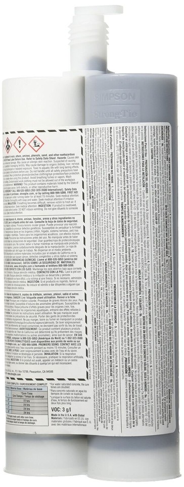 Simpson Strong-Tie ET-HP22-N - 22oz Epoxy Anchoring Adhesive w/Nozzle ...
