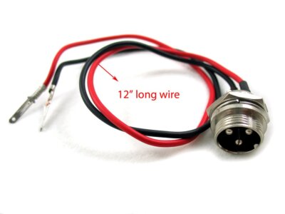 3 Pin Battery Charger Connector Socket FOR Gas Electric Scooter 12V 24V ...