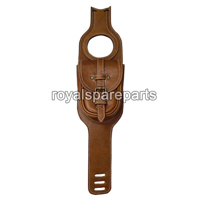 Fit For Royal Enfield "Fuel Gas Tank Belt With Pouch Tan Brown" Meteor ...