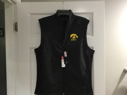 NWT-Men’s Antigua-Iowa Hawkeyes GameDay Full ZIP Light Fleece Vest ...