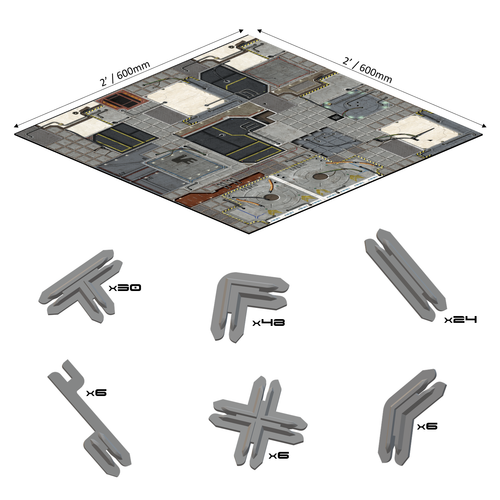 Battle Systems BSTSFC002 Galactic Core Set (Sci-Fi Terrain) Core Space ...