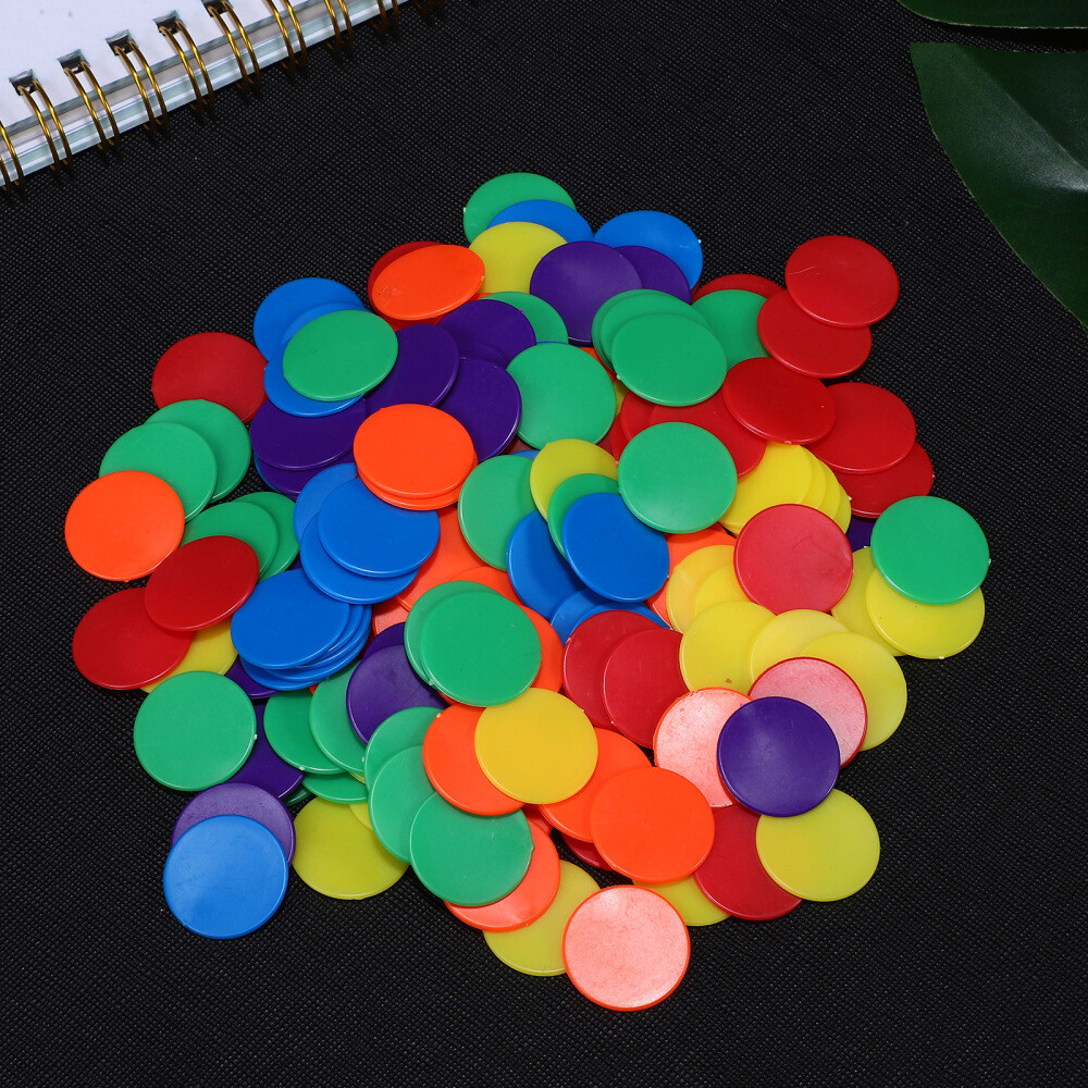 180 Pcs Color Card Packaging Acrylic Counting Discs Game Chips | eBay