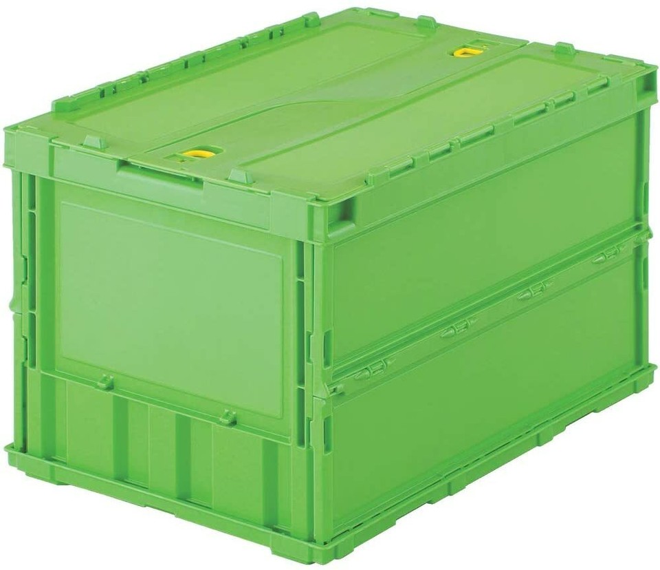 TRUSCO Danboard Folding Container Strage Box Case 51.3L With lock＆lid ...
