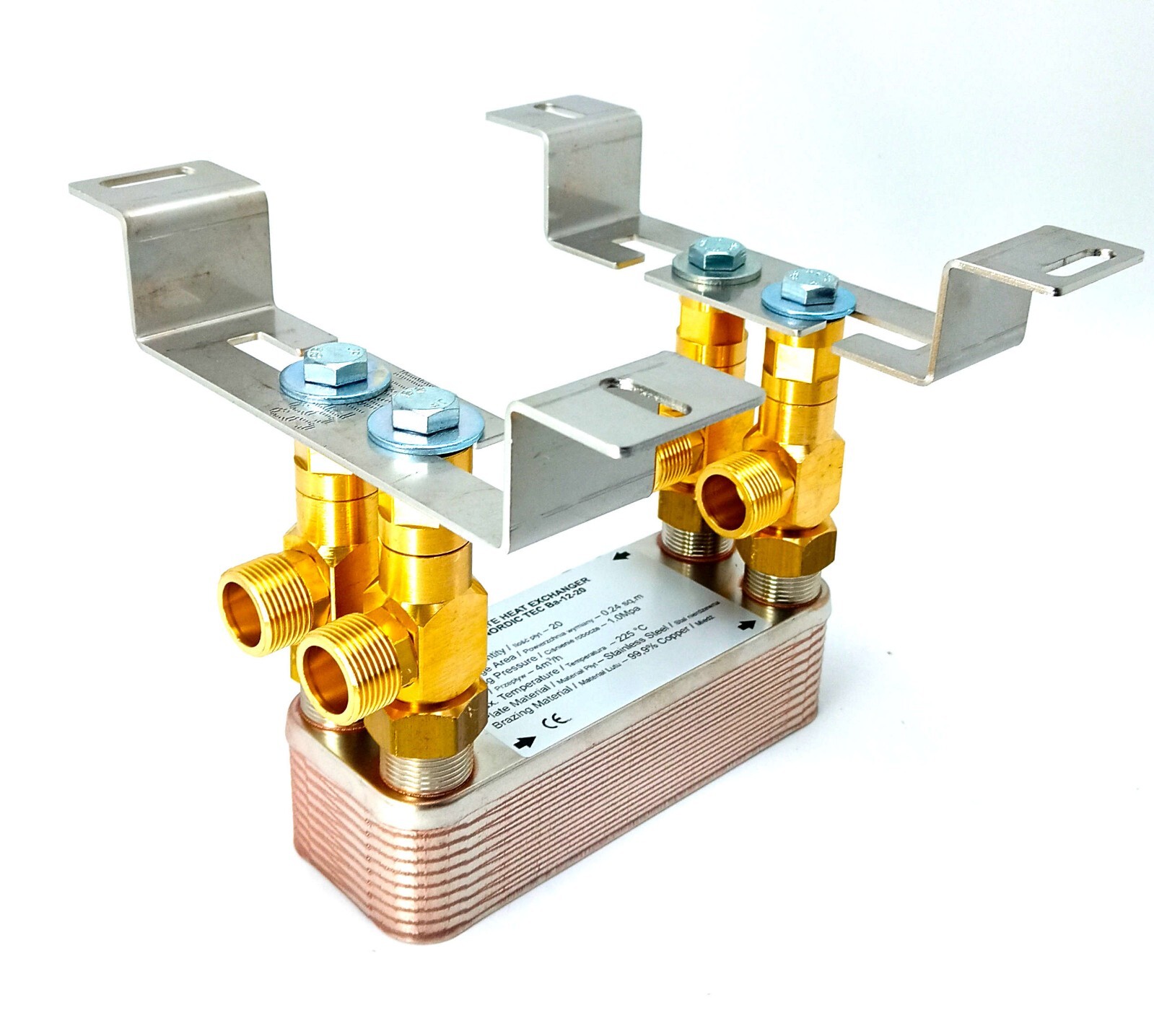 Nordic Tec Plate Heat Exchanger 4 x 3/4'' Optional Insulation 25kW ...