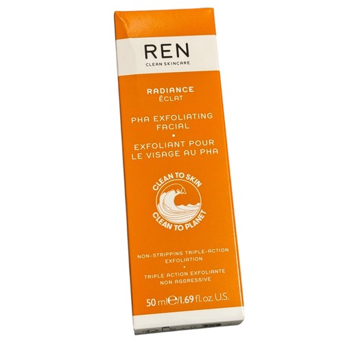 REN Clean Skincare Radiance PHA Exfoliating Facial 1.69 oz / 50 ml NEW ...