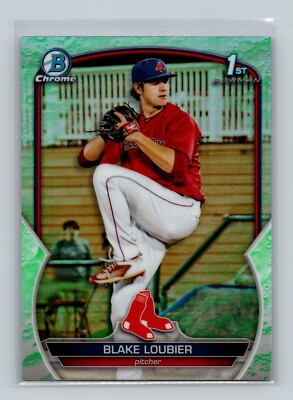 2023 Bowman BCP-122 Blake Loubier 1st Bowman Chrome Lunar Refractor BOS ...