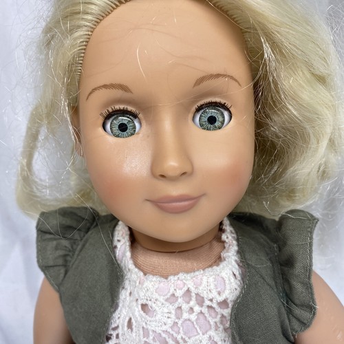 Our Generation 18 Phoebe Doll Extendable Growing Braids Blonde Hair