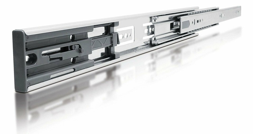 Heavy Duty 30kg Drawer Runners with Screws H45 Stainless Steel Self ...