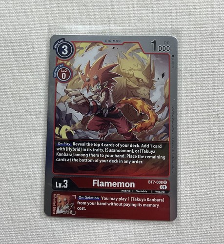 Flamemon BT7-008 Single Rare Digimon TCG | Next Adventure Near Mint ...