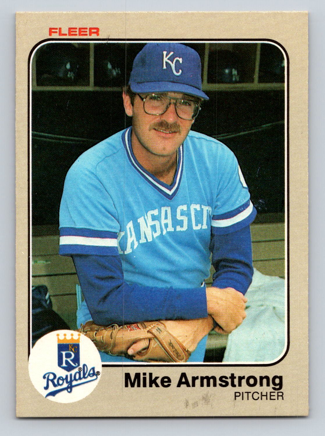 1983 Fleer Baseball #105 Mike Armstrong Kansas City Royals | eBay