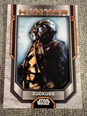 2021 Star Wars Bounty Hunters - ZUCKUSS - COMMEMORATIVE PATCH CARD #PBH ...