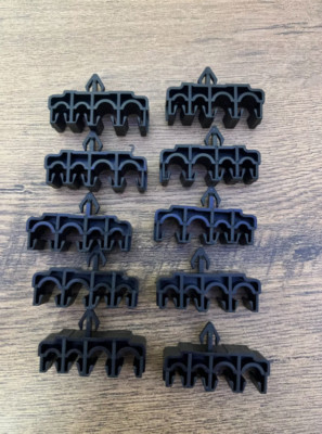 SET of 10 pcs Brake Fuel Line Pipe Mounting Holder Clips QWD,Brand new ...
