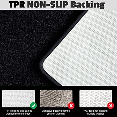 1 Piece Solid Microfiber Soft Bathroom Rug Non-Slip TPR Backing | eBay