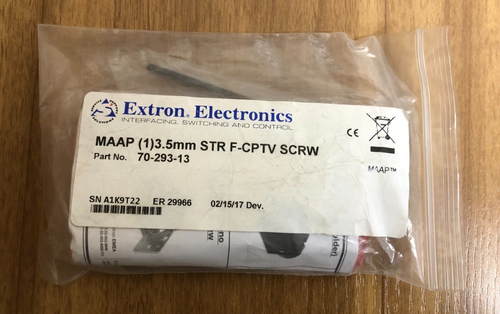 Extron 70-293-13 IN9458 One 3.5 mm Stereo Mini Jack to Captive Screw ...