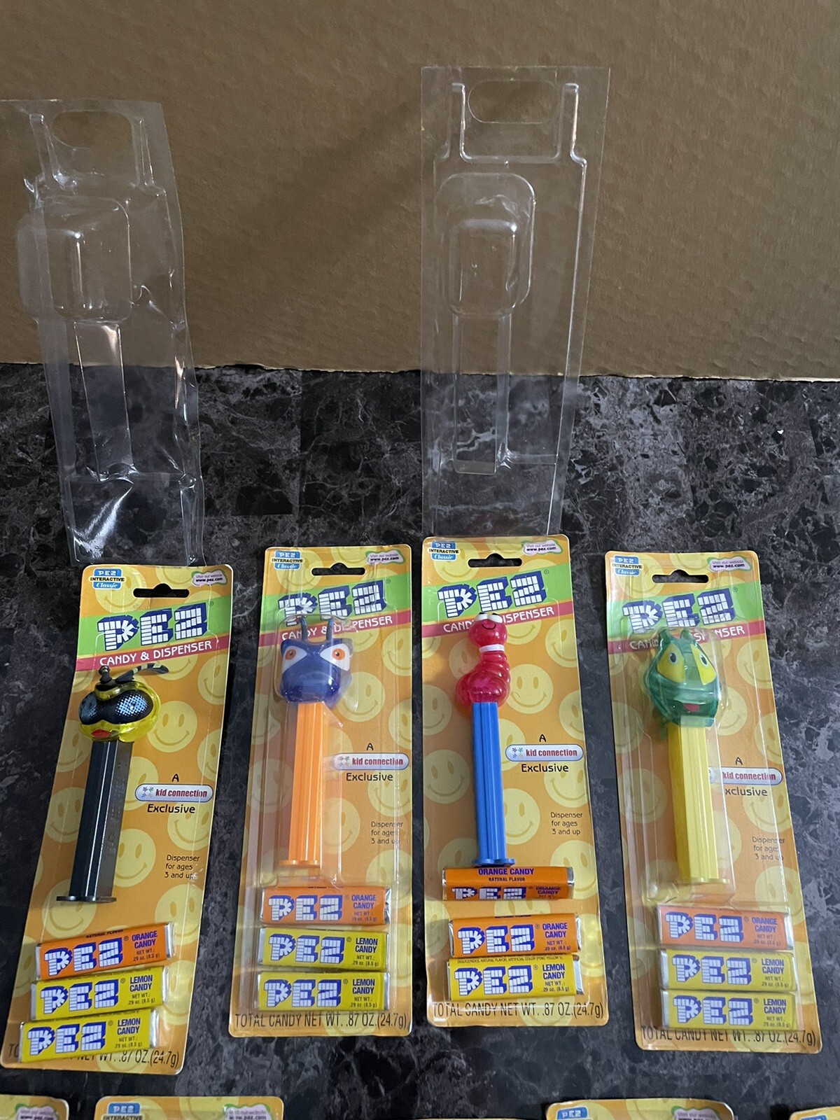 PEZ Bugz Crystal Dispenser RARE 2000 Kid Connection Exclusive Full Set ...