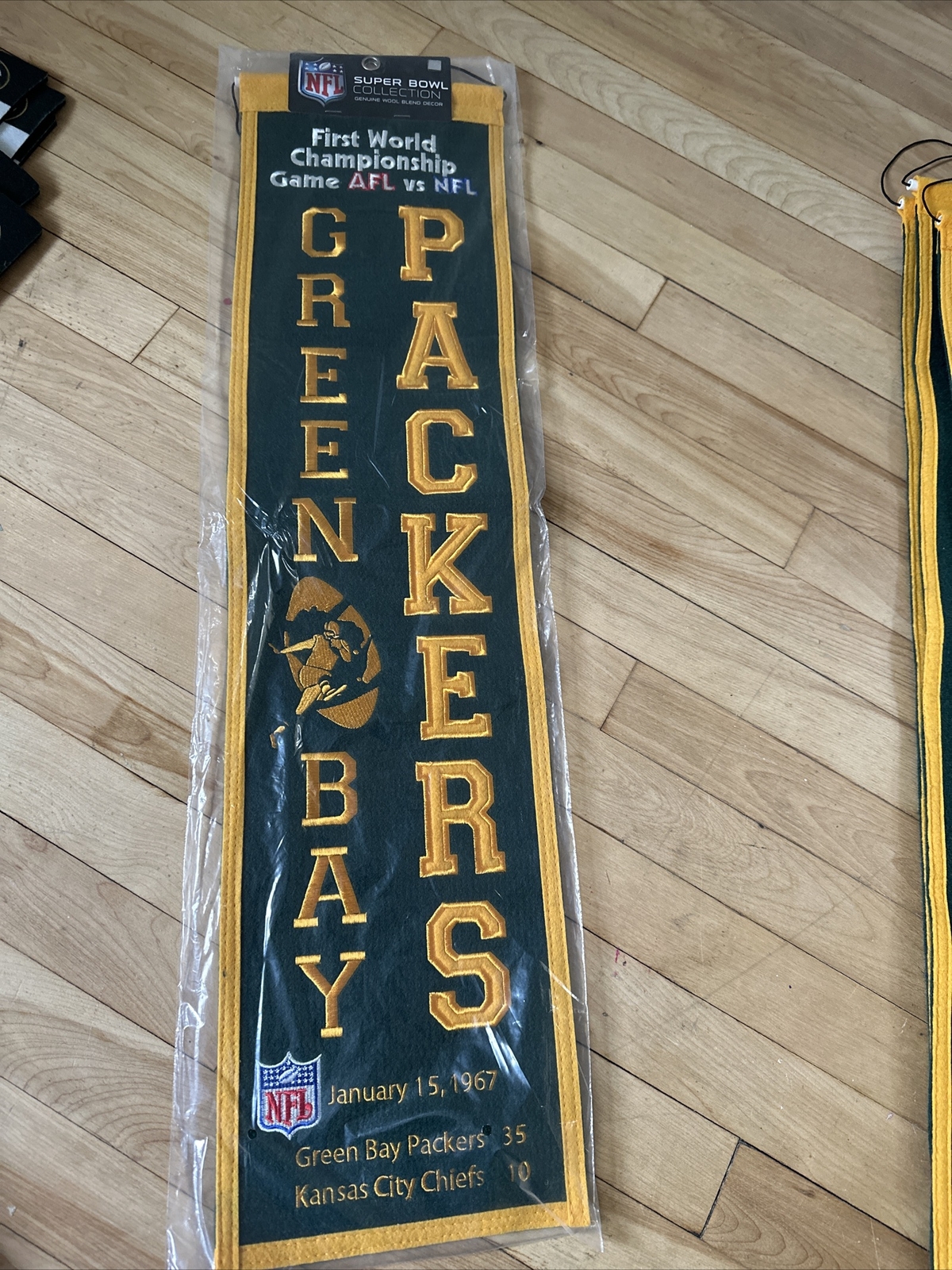 New Discontinued NFL Green Bay Packers Super Bowl I embroidered wool ...