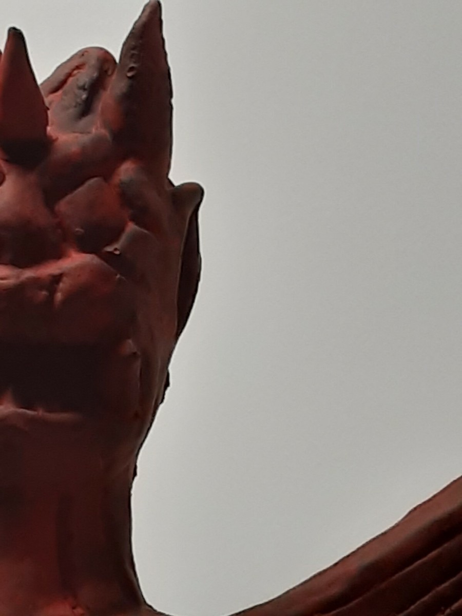 Original Large Powerful Pazuzu Demon Sculpture By Artist The Exorcist