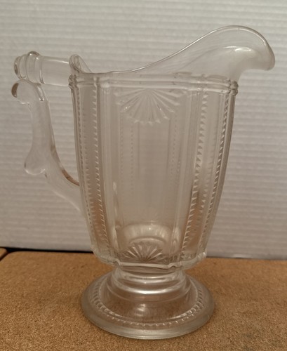 Antique EAPG Glass Pitcher 8” | eBay
