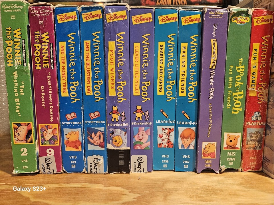 Winnie The Pooh VHS Lot 20 Tapes, Disney, Adventures, Storybook ...