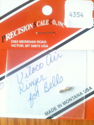 Precision Scale O #4354 Viloco Air Ringer For Bells (Brass Casting) | eBay