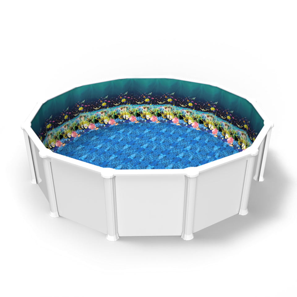 Beaded Pool Liner for Above Ground Pools - All Sizes Round & Oval ...