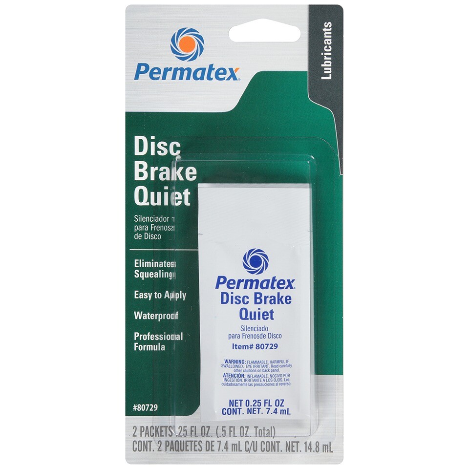 Permatex Disc Brake Quiet 2 x 0.25 fl. oz. Compatible w/ Anti Lock ...