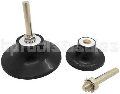 2pc 2" & 3" Sanding Disc Holder Roll & Lock Rotary Pad Holder 1/4 ...