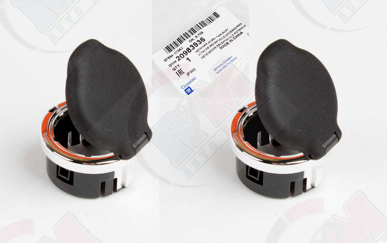 2X - Silverado Sierra for Chevy GMC 12v Power Receptacle Outlet Cap ...