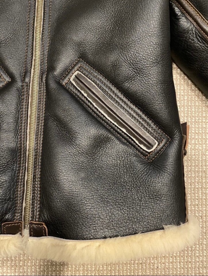 aero leather B6 jacket | eBay