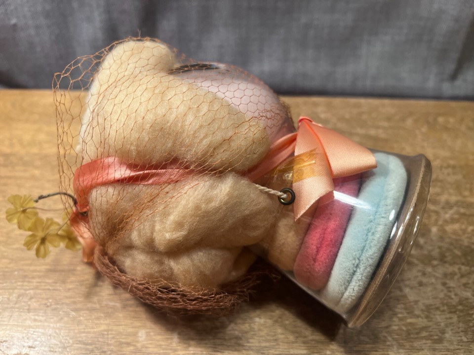 Vintage Powder Puff Head 1950's 1960's Complete Antique Retro Beauty ...