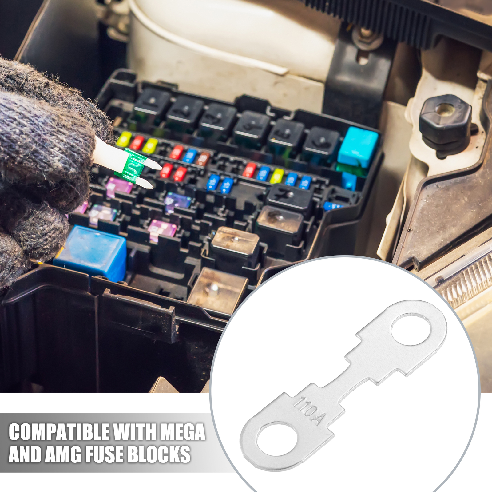 20pcs 110A 12V High Current Strip Fuses for Auto Truck Audio CDs Fuses ...