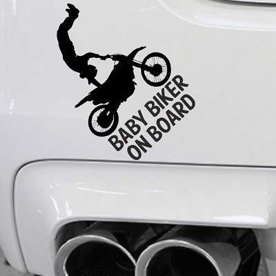 Baby Biker On Board Little Racing Super Bike Sticker TT Race | eBay UK