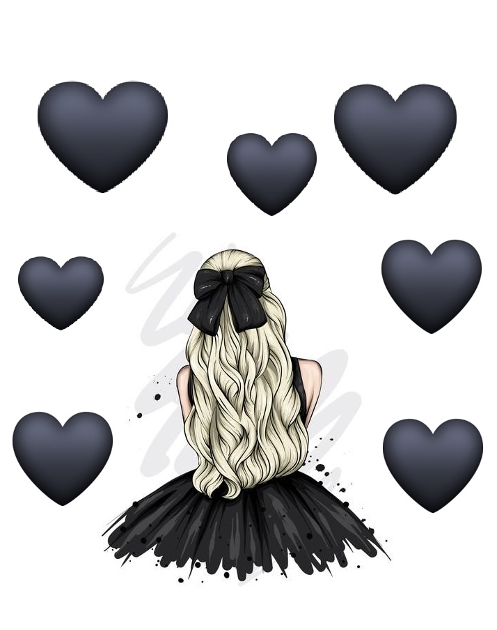 Girl in dress drawing Woman Mom Femme edible printed cake topper | eBay UK