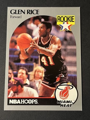 1989-90 NBA Hoops Glen Rice Rookie RC #168 Vintage Miami Heat | eBay