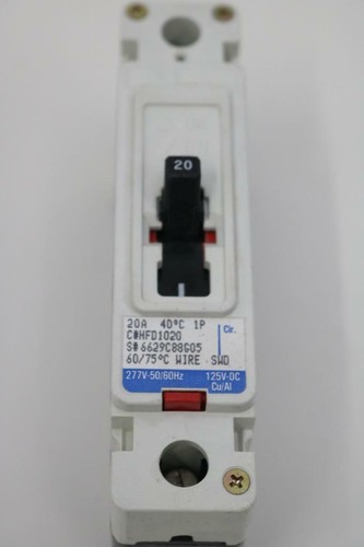 Cutler-Hammer HFD1020 20 Amps, 277 VAC 125 VDC, 1 Pole Circuit Breaker ...