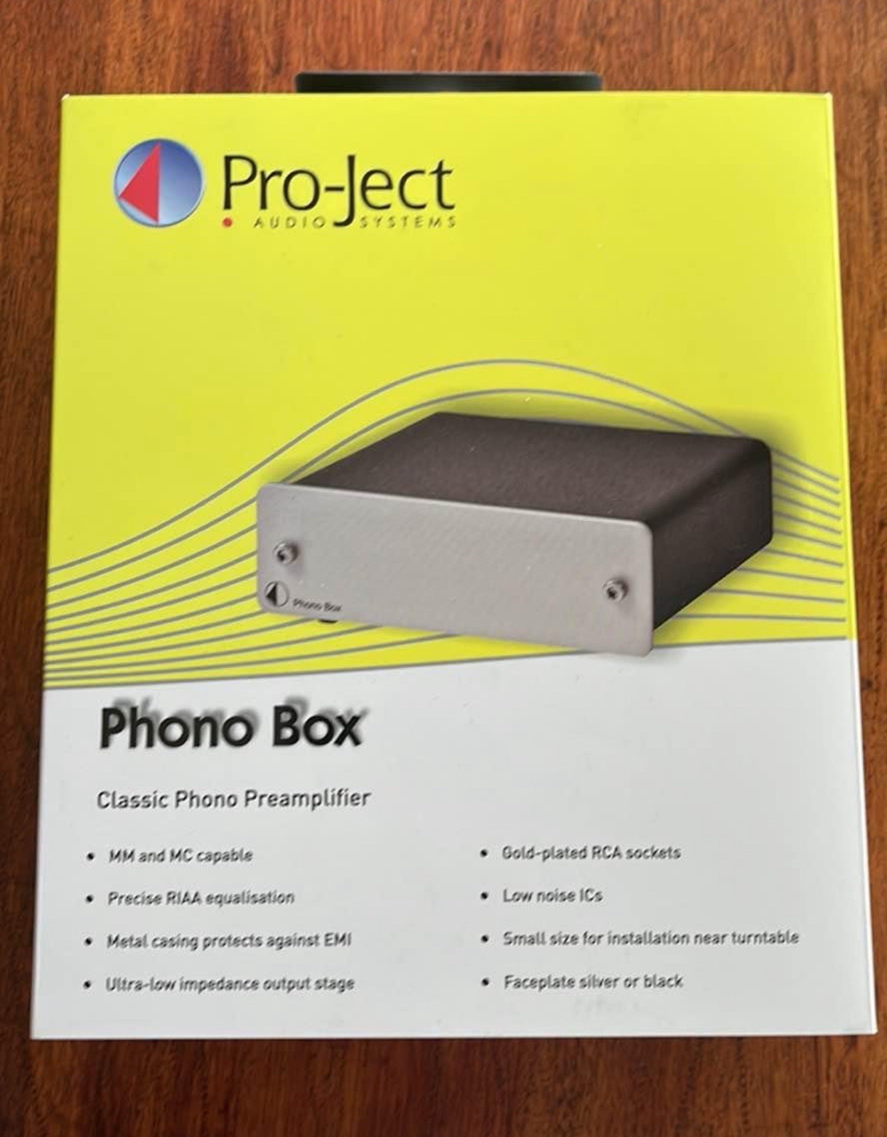 Pro-Ject Phono Box MM/MC Phono Preamplifier, Black | eBay