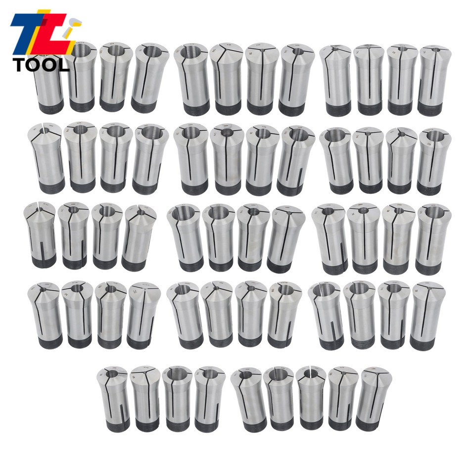 57 Pcs 5C ROUND Collet Set 1/8'' to 1'' by 64ths Machinist Tool Set ...