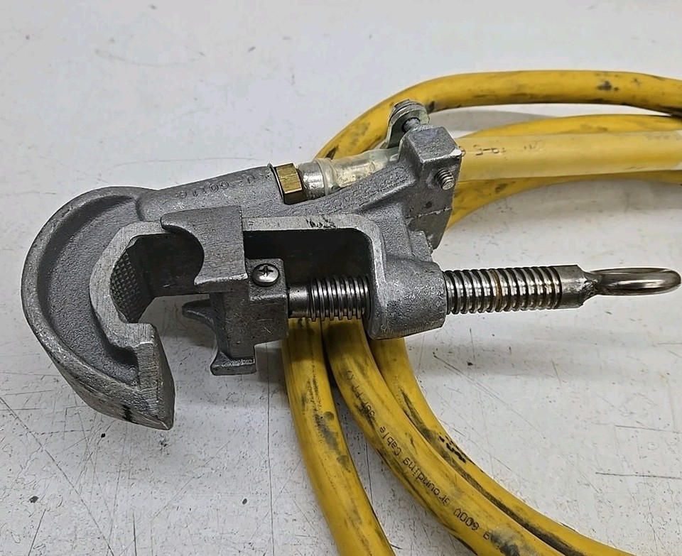 Heavy Duty Lineman Single Grounding Ground Set: (2) C Clamp/10' ft 2/0 ...