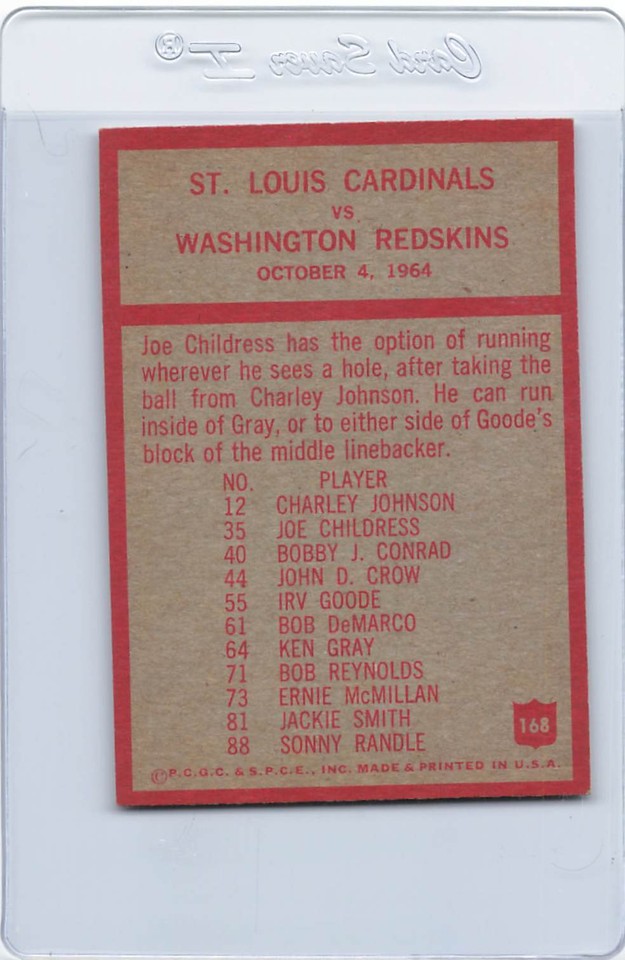 1965 Philadelphia #168 St. Louis Cardinals Play NM *DA-C8597 | eBay