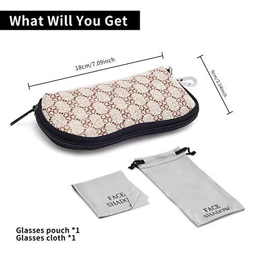 Double Eyeglasses Pouch Large Squeeze Top Microfiber Soft Glasses Case ...