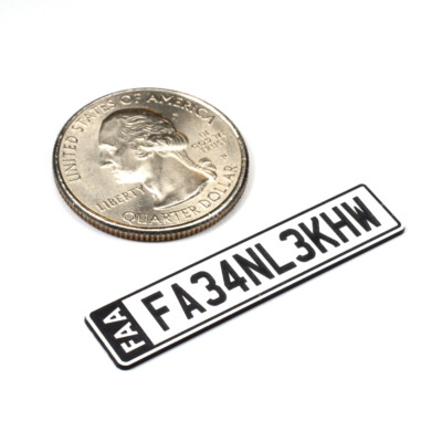 FAA DRONE REGISTRATION TAG STICKER, ENGRAVED | eBay