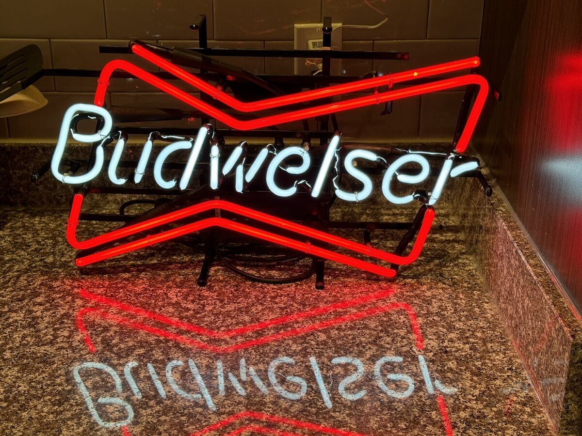 vintage budweiser neon sign | eBay vintage budweiser neon sign | eBay