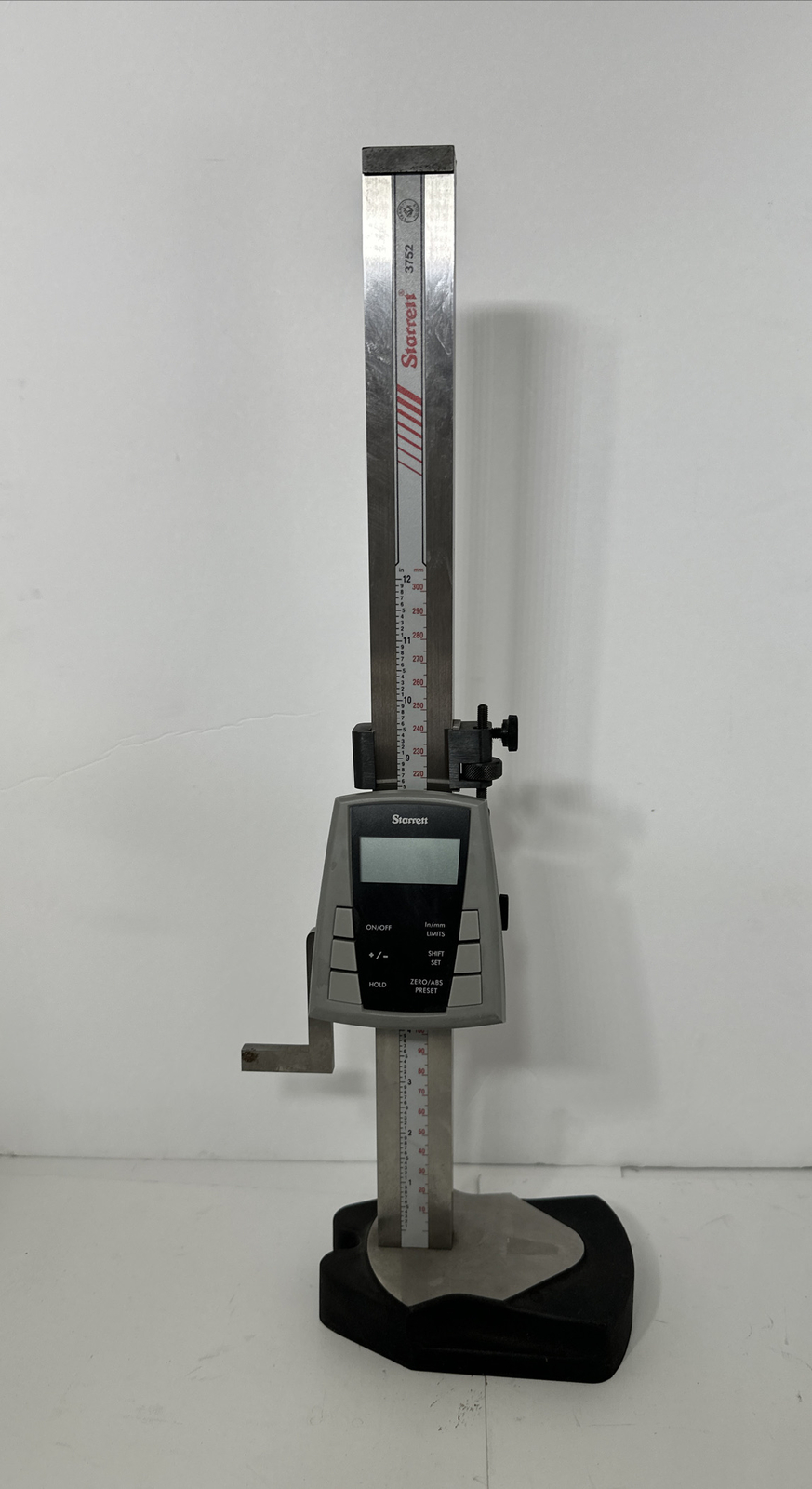 Starrett 3752 Electronic Digital Height Gage with Output 0-12” (0-300mm ...