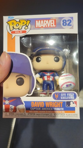David Wright Captain America Tribute Marvel Funko Pop SGA - Citi Field ...