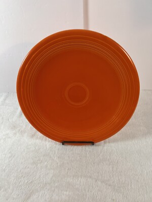 1930's radioactive fiestaware red orange glaze 9.5" dinner plate | eBay