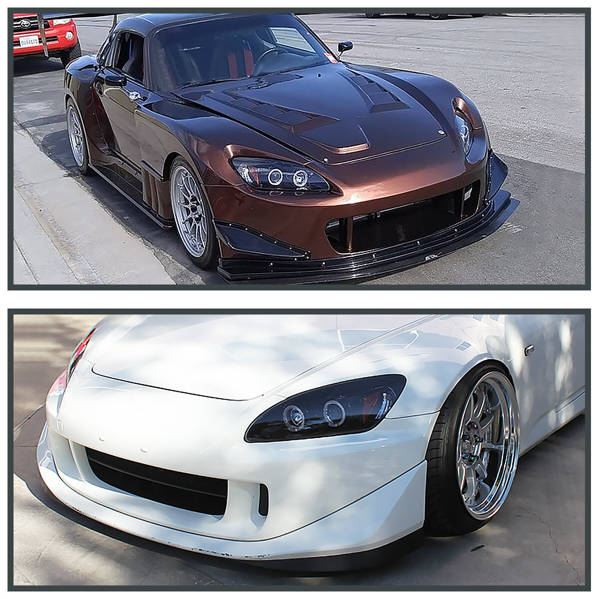 Black Fits 2000-2003 Honda S2000 AP1 Hid Tipo de faro LED Halo Proyector Lámpara