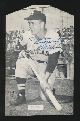 1960's J.D. McCarthy Postcard -PETE WARD (White Sox) *AUTOGRAPHED* d ...