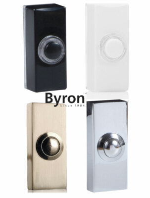 Byron Bell Push Door Bell Replacement Spare Wired Doorbell Lit/Unlit ...